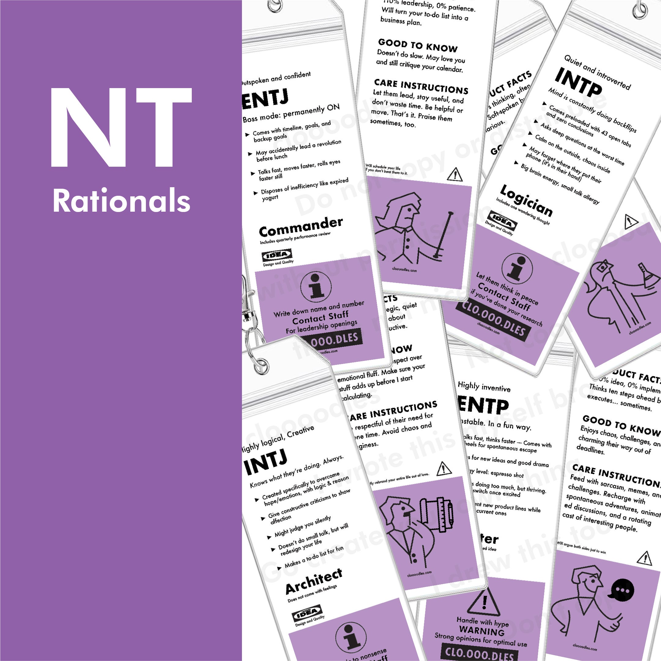 MBTI Price Tag - Purple NT Group | cloooodles