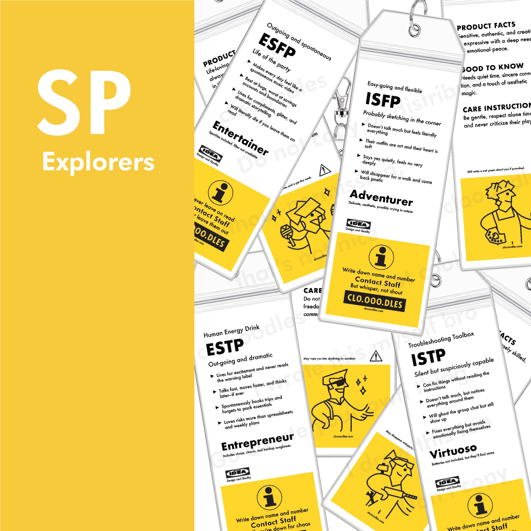 MBTI Price Tag - Yellow SP Group | cloooodles