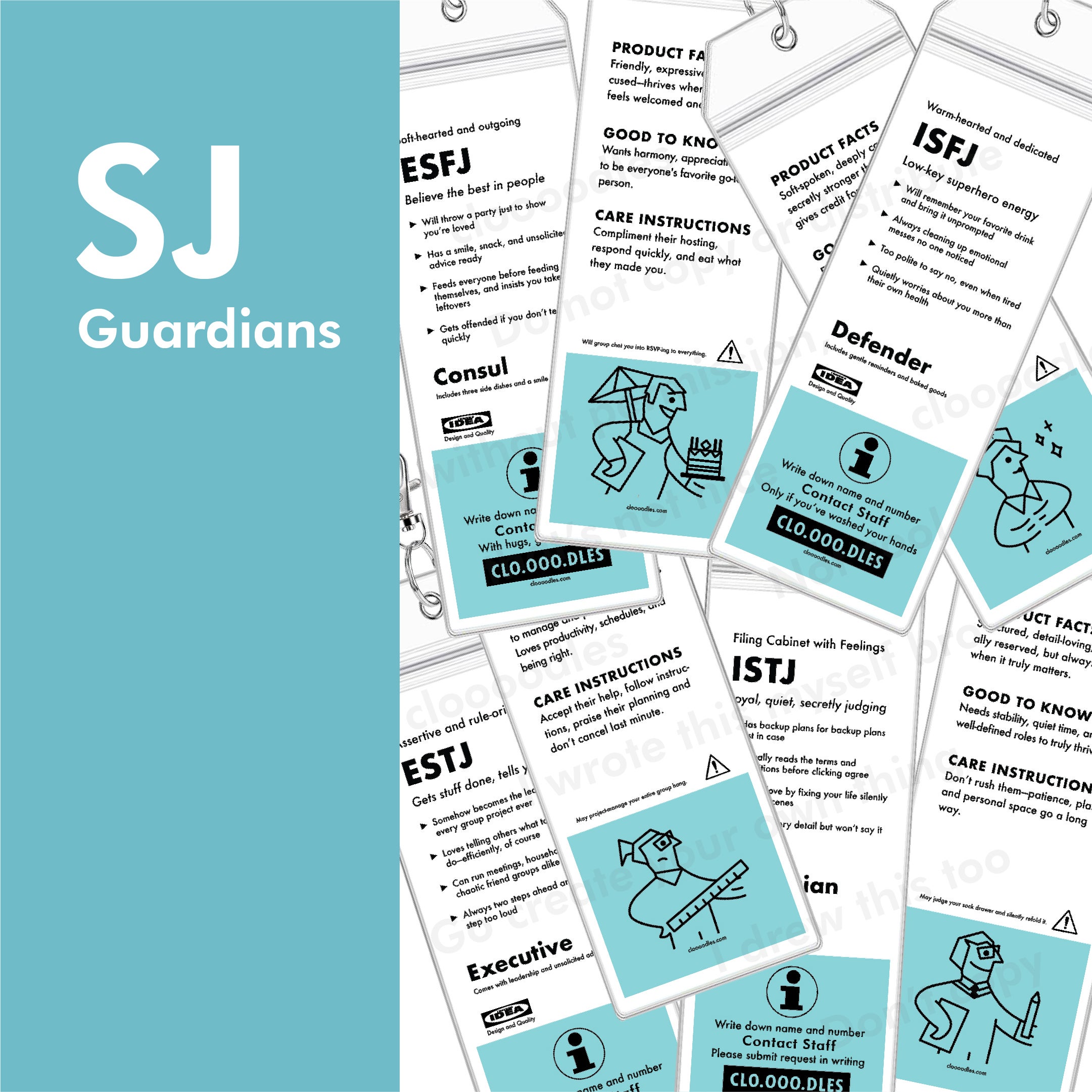 MBTI Price Tag - Blue SJ Group | cloooodles